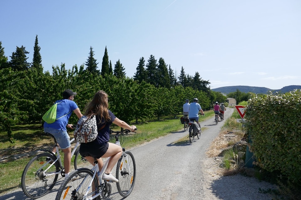 Liaison L'Isle sur la Sorgue - Lagnes - Robion à vélo
